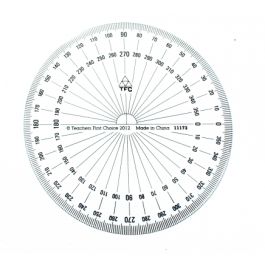 360° Protractors - 100mm diameter (Solid Design) | Abacus Educational ...