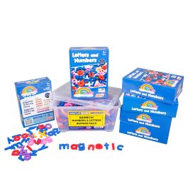 Rainbow Letters and Numbers Bumper Pack - 522 Magnetic Pieces | Abacus ...