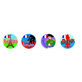 French Language Stickers - Pack of 96 | Abacus Educational Suppliers