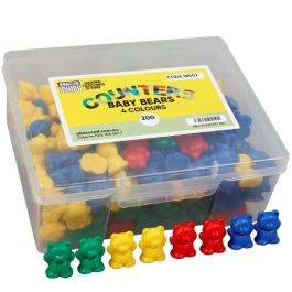 Small Bear Counters - 4 colours (Box of 200) | Abacus Educational Suppliers
