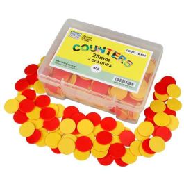 Two-Colour Counters - 25mm (Box of 400) | Abacus Educational Suppliers