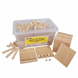 MAB Wooden Student Set (100x Units 20x Longs 10x Flats 1x Cube ...