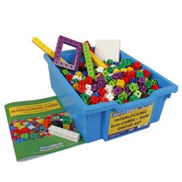 2cm Interlocking Plastic Cubes Group Set - 10 colours (Box of 1000 ...