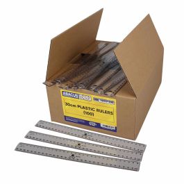 Clear Plastic Ruler - 30cm (Box of 100) | Abacus Educational Suppliers