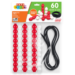 60 Bead Cubes and Laces | Abacus Educational Suppliers
