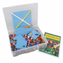 1cm Interlocking Plastic Cubes Class Set - Box of 2000 | Abacus Educational Suppliers