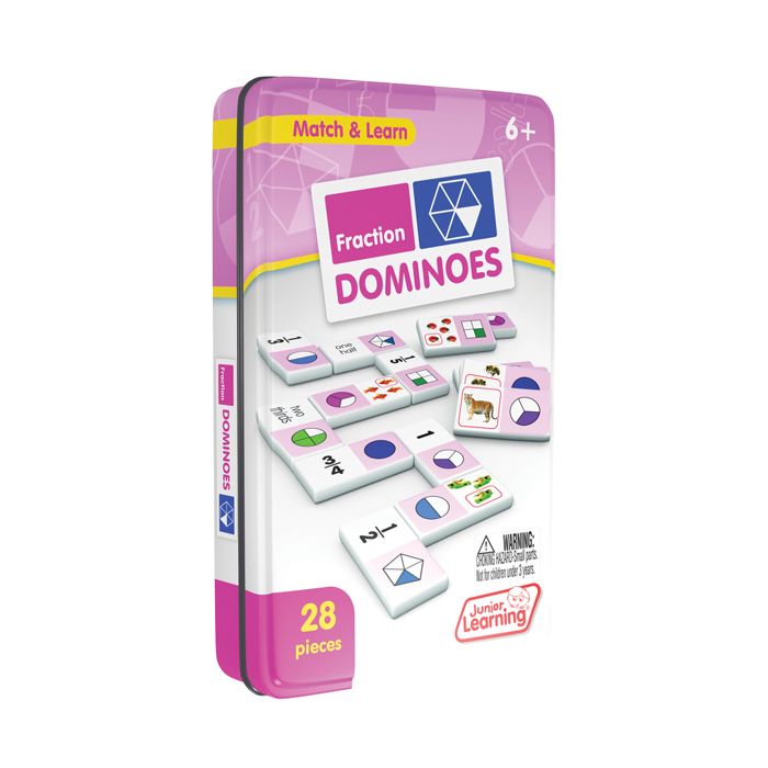 Fraction Dominoes - Carton of 6 | Abacus Educational Suppliers