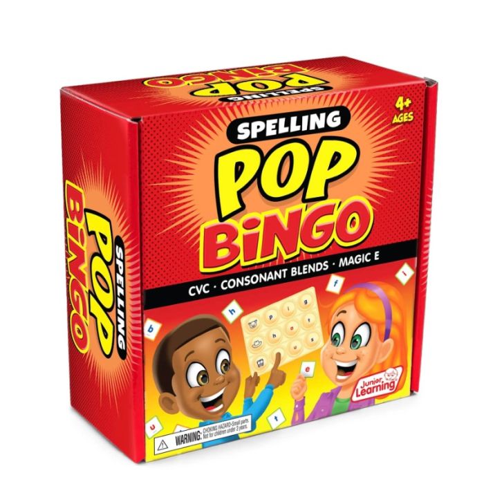Happy Holidays | Spelling Pop Bingo | Abacus Educational Suppliers