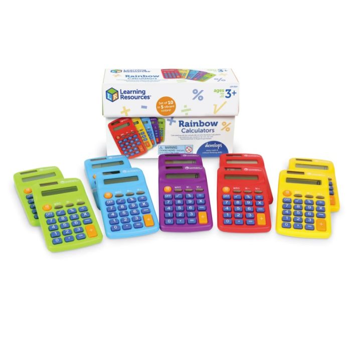 Happy Holidays | Rainbow Calculators - Box of 10 | Abacus Educational ...