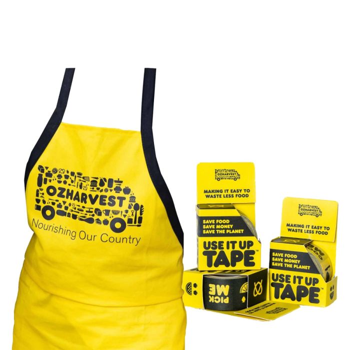 Happy Holidays | OzHarvest FEAST Apron and Use It Up Tape - Set of 30 ...
